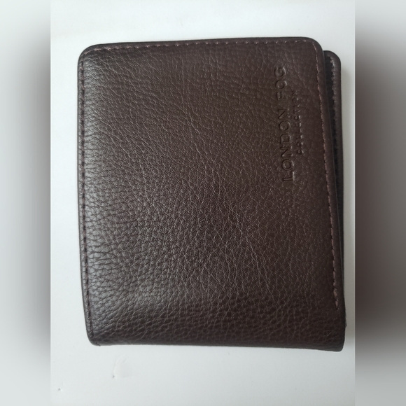 London Fog | Bags | London Fog Collection Brown Leather Bifold Slim ...